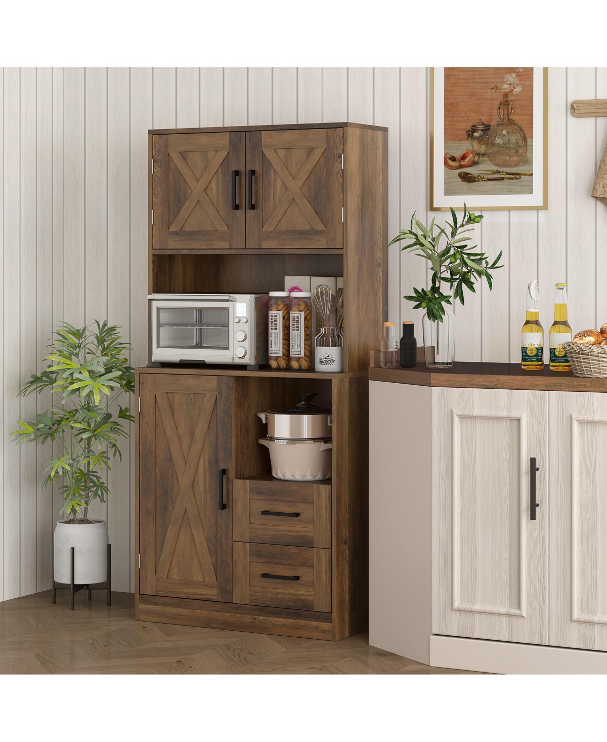 Click here for Slickblue Small Kitchen Durable Storage Cabinet wi... prices