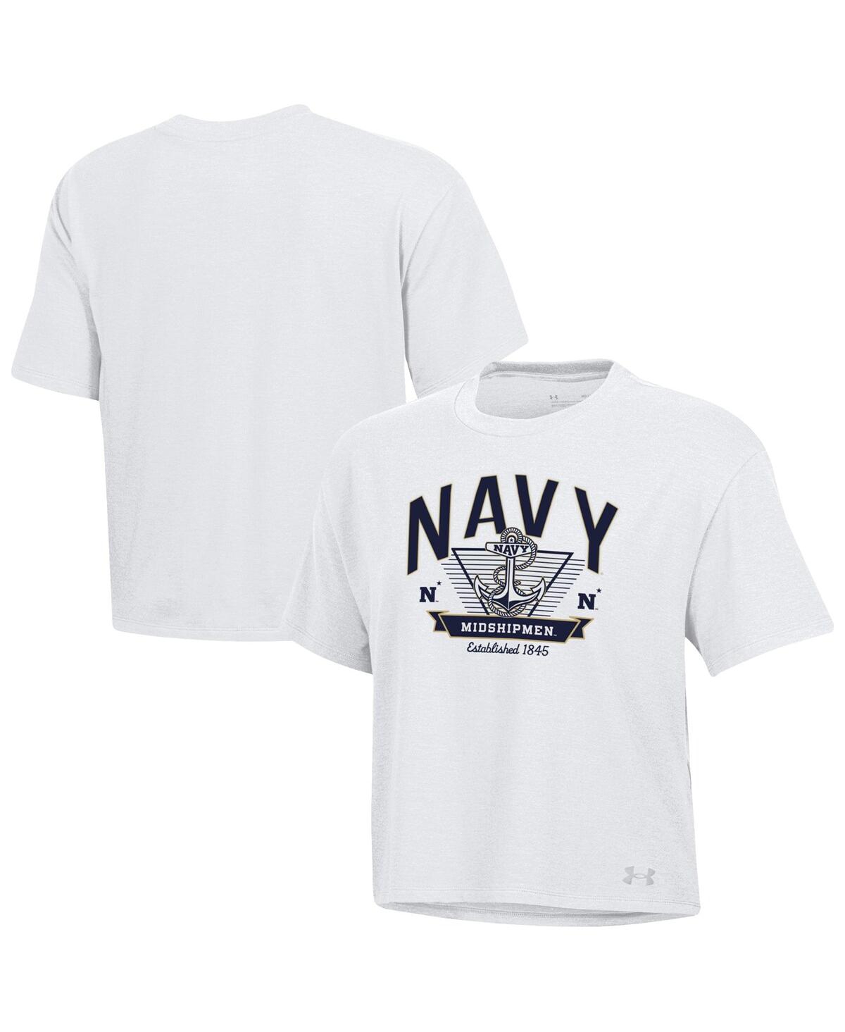 Click here for Under Armour Womens White Navy Midshipmen Essentia... prices