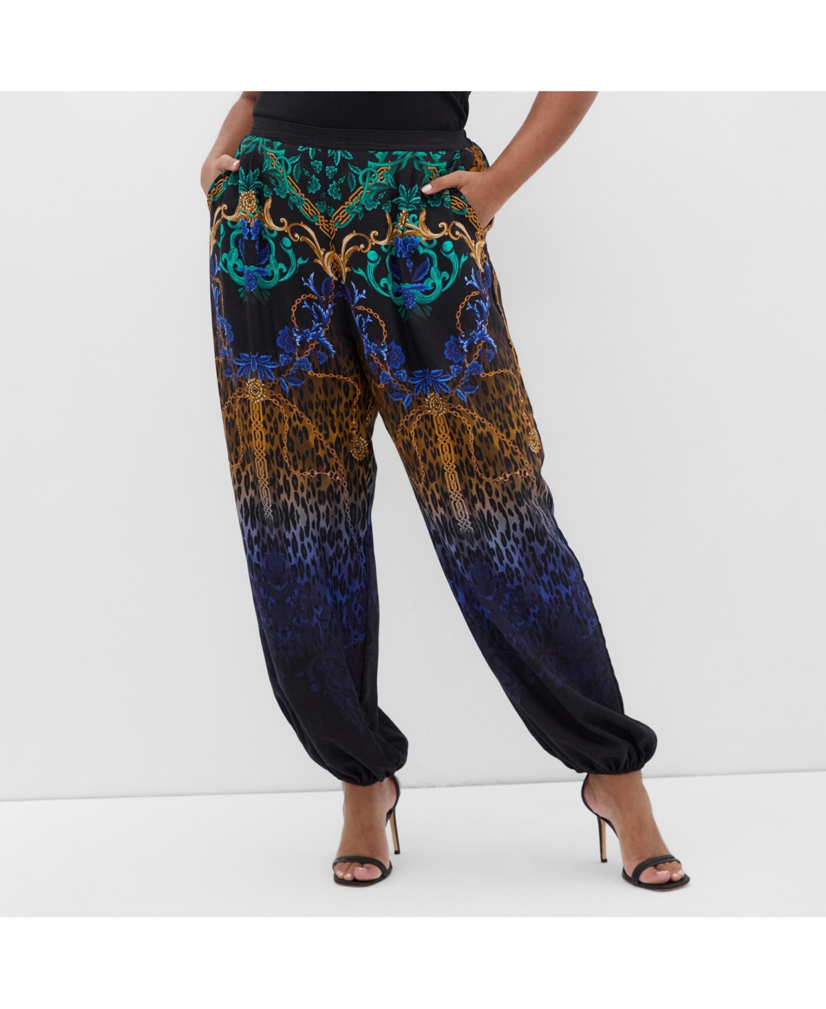 Click here for City Chic Plus Size Savannah Decadence Pant - Blac... prices