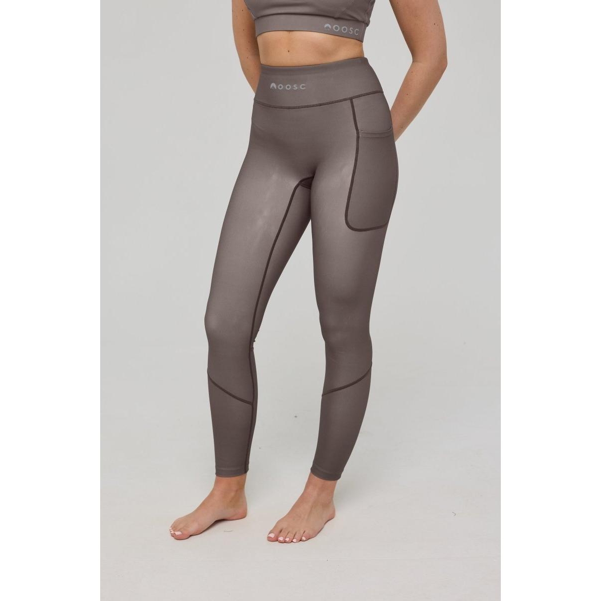 Click here for Oosc Womens Infinite High Waisted Leggings - Khaki... prices