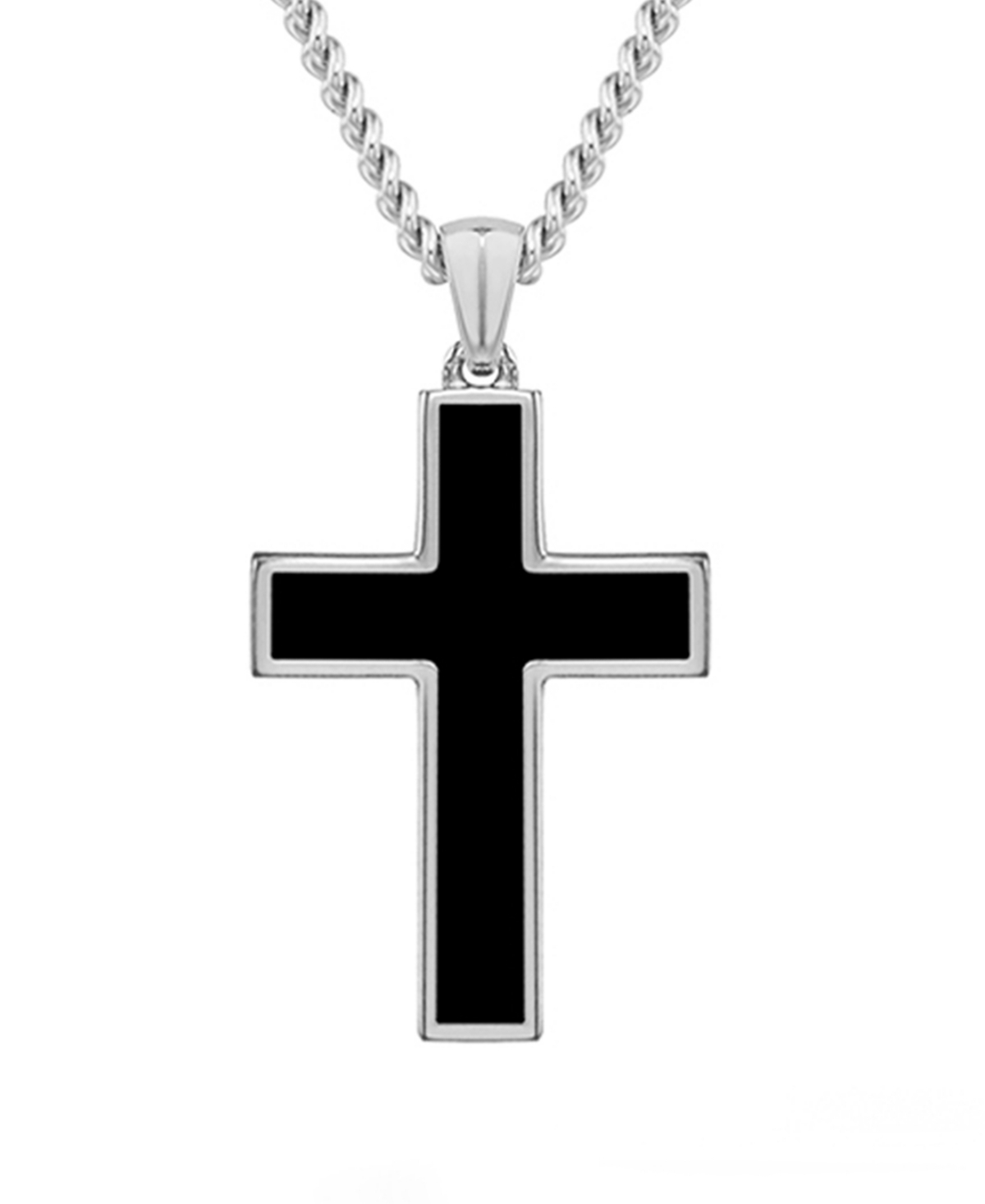 Click here for Vincero Mens Stone Cross Pendant Black Onyx in 925... prices