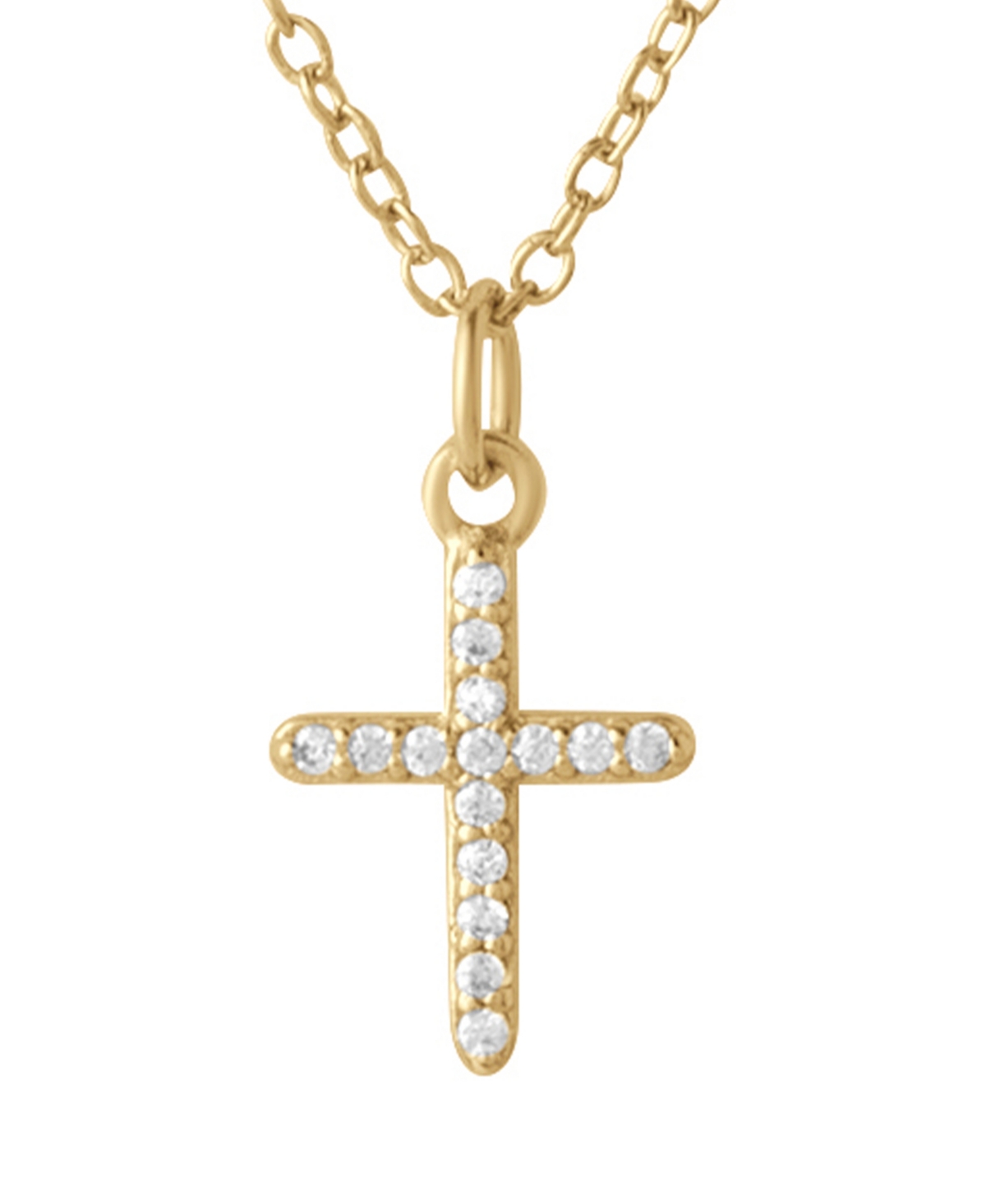 Click here for Vincero Womens Pave Cross Necklace – Sapphi... prices