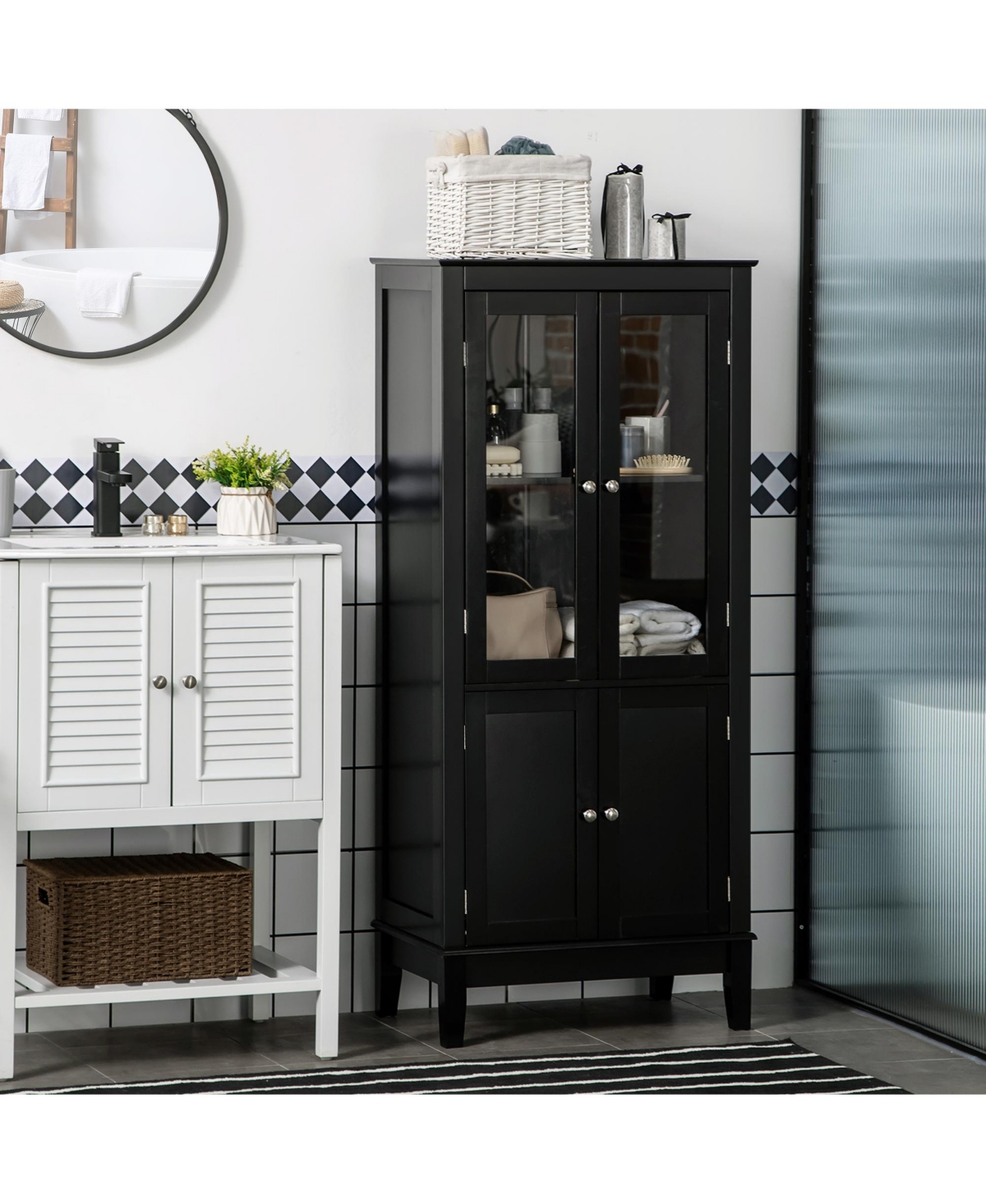Click here for Slickblue Wall-Mounted Bathroom Cabinet with Mirro... prices