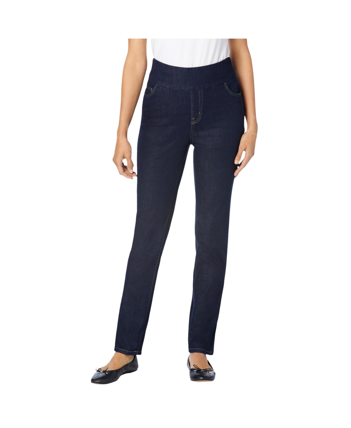 Click here for Woman Within Womens Within Tall Flex-Fit Pull-On S... prices