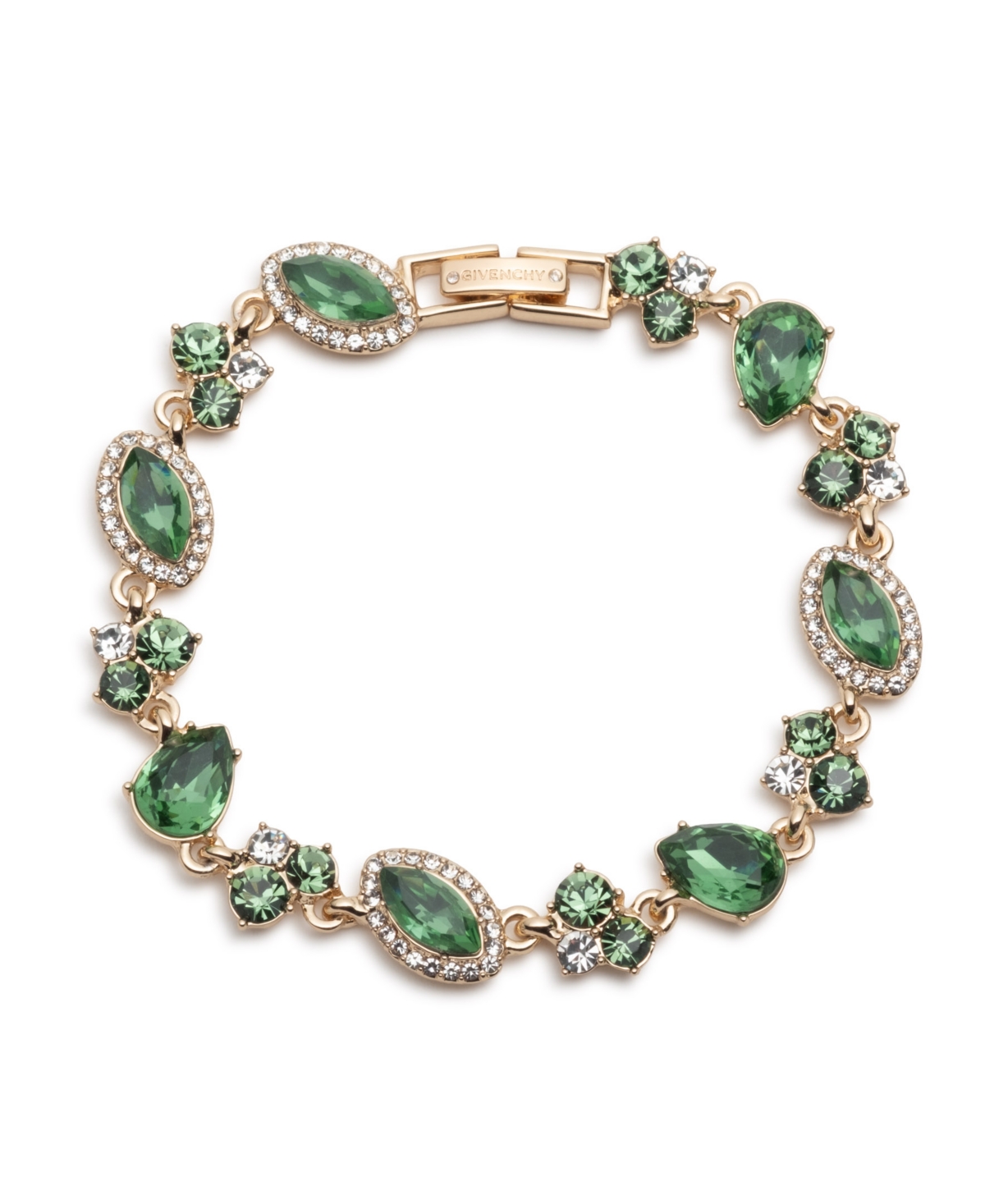 Click here for Givenchy Foldover Crystal Stone Flex Bracelet - Li... prices