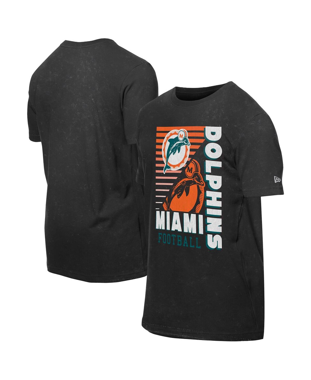 Click here for New Era Mens Black Miami Dolphins Retro Logo Enzym... prices