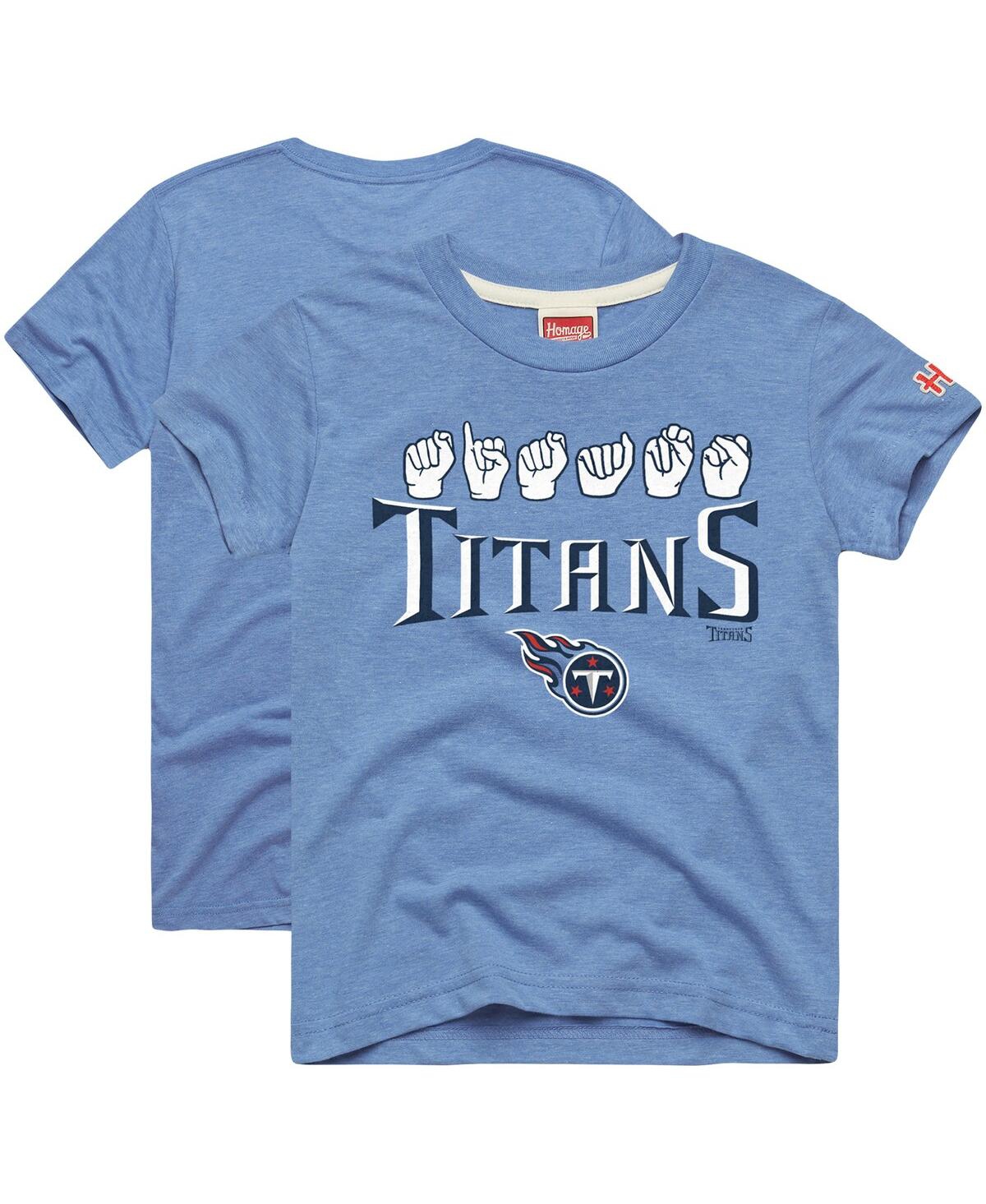 Click here for Homage Big Boys and Girls Light Blue Tennessee Tit... prices
