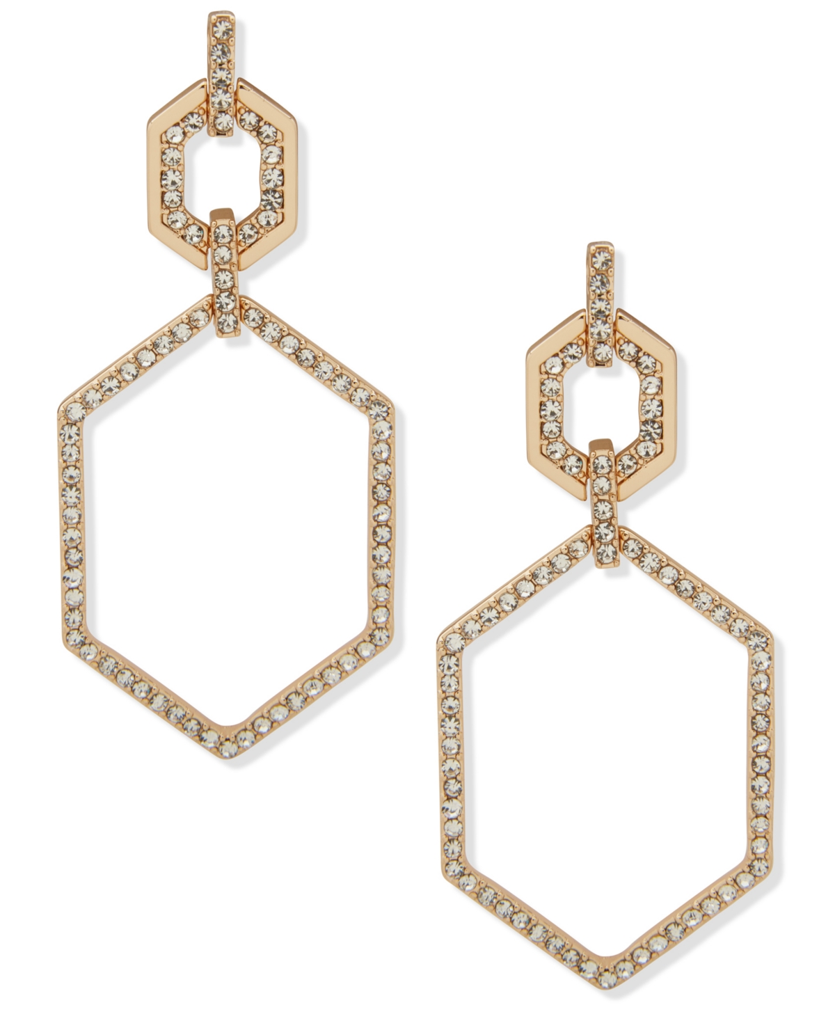 Click here for Karl Lagerfeld Paris Glass Stones Pave Large Drop... prices
