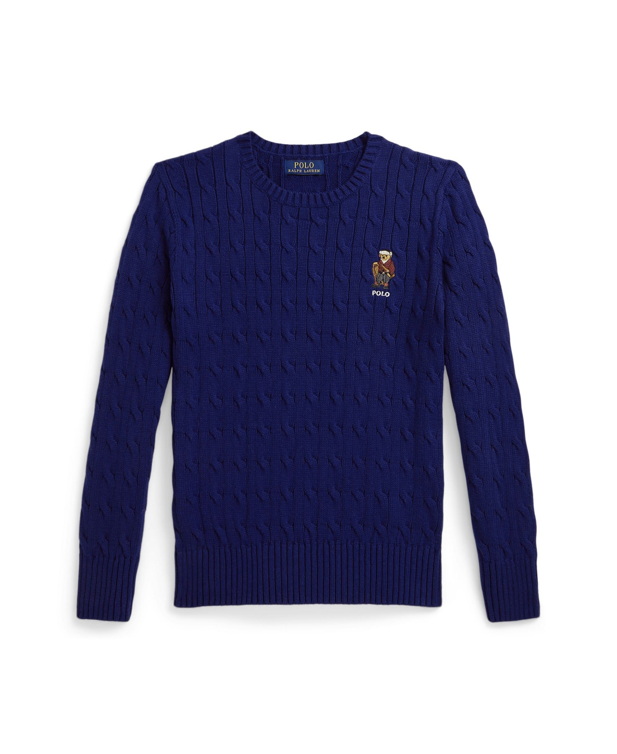 Click here for Polo Ralph Lauren Boys 8-20 Bear Cable-Knit Sweate... prices