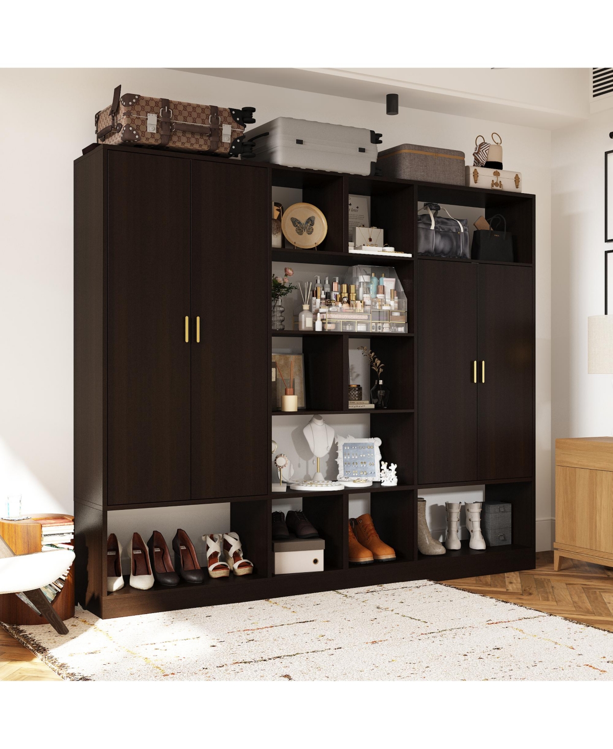Click here for Homsee Black multifunctional wardrobe with storage... prices