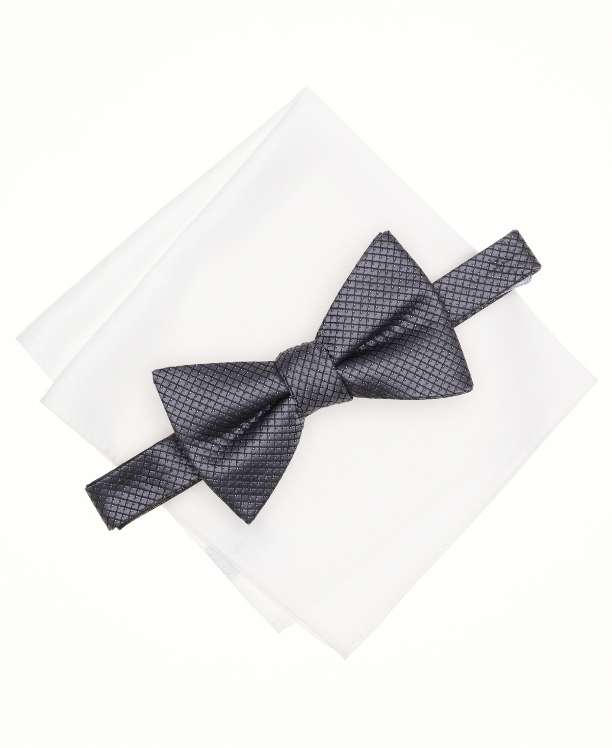 Click here for Alfani Mens Mini-Pattern Bow Tie & Solid Pocket Sq... prices