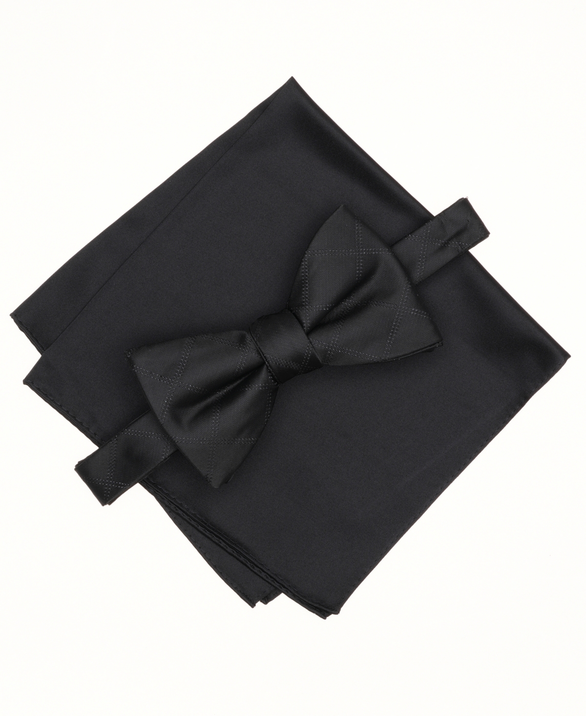 Click here for Alfani Mens Mini-Pattern Bow Tie & Solid Pocket Sq... prices