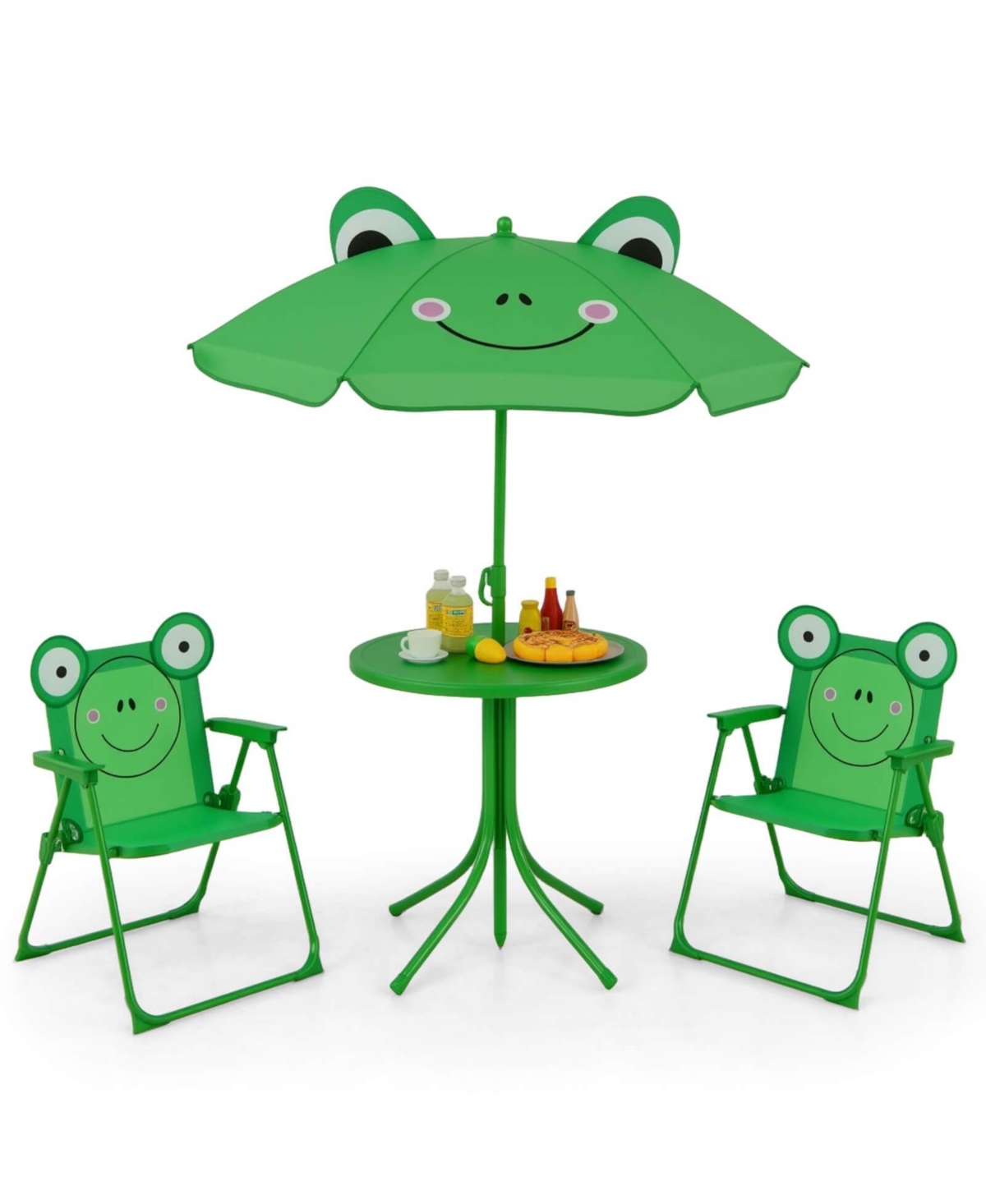 Click here for Kids Picnic Table & Chair Set with 2 Folding Chair... prices