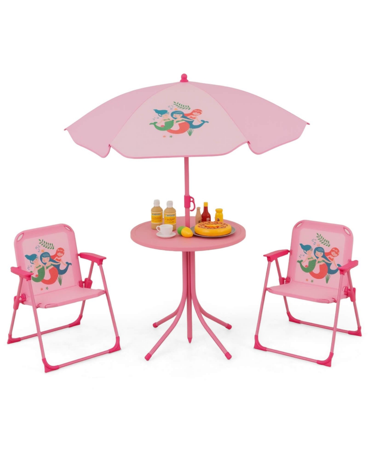 Click here for Kids Picnic Table & Chair Set with 2 Folding Chair... prices
