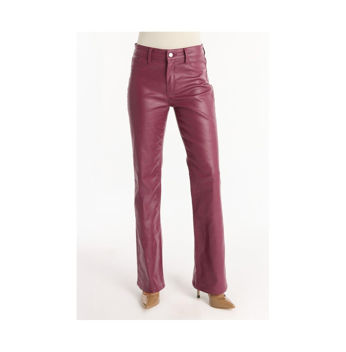 Click here for The Noli Shop Womens Aria Coated Flare Jean - Sang... prices