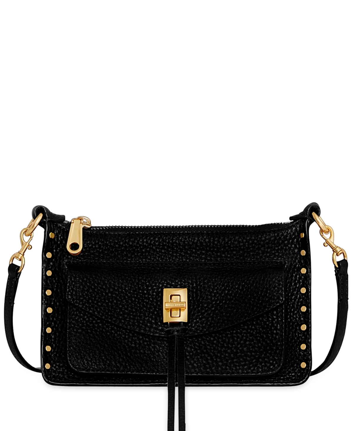 Rebecca Minkoff Darren Mini Top Zip Crossbody Bag - Black