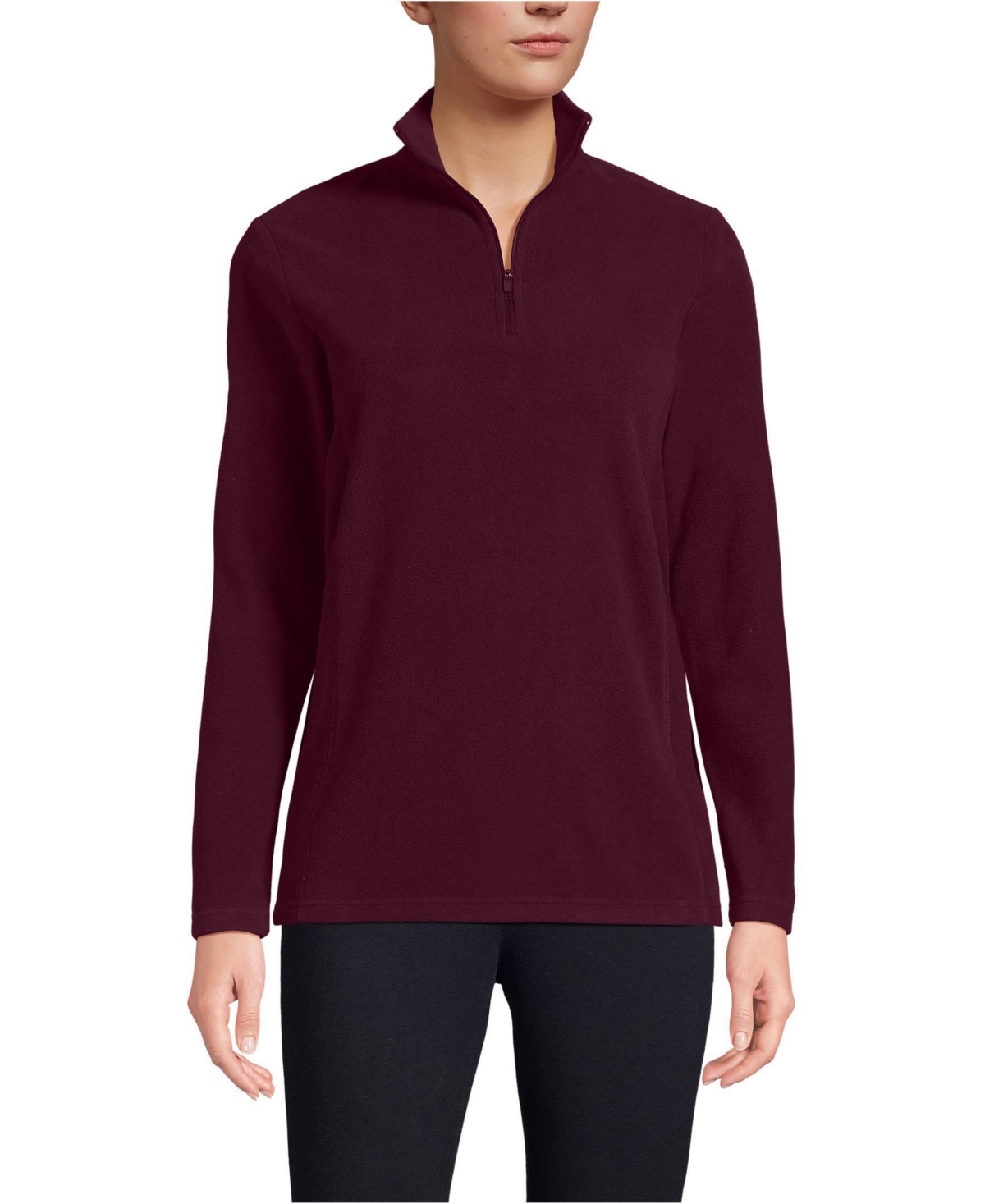 Click here for Lands End Womens Anyweather Fleece Quarter Zip Pul... prices