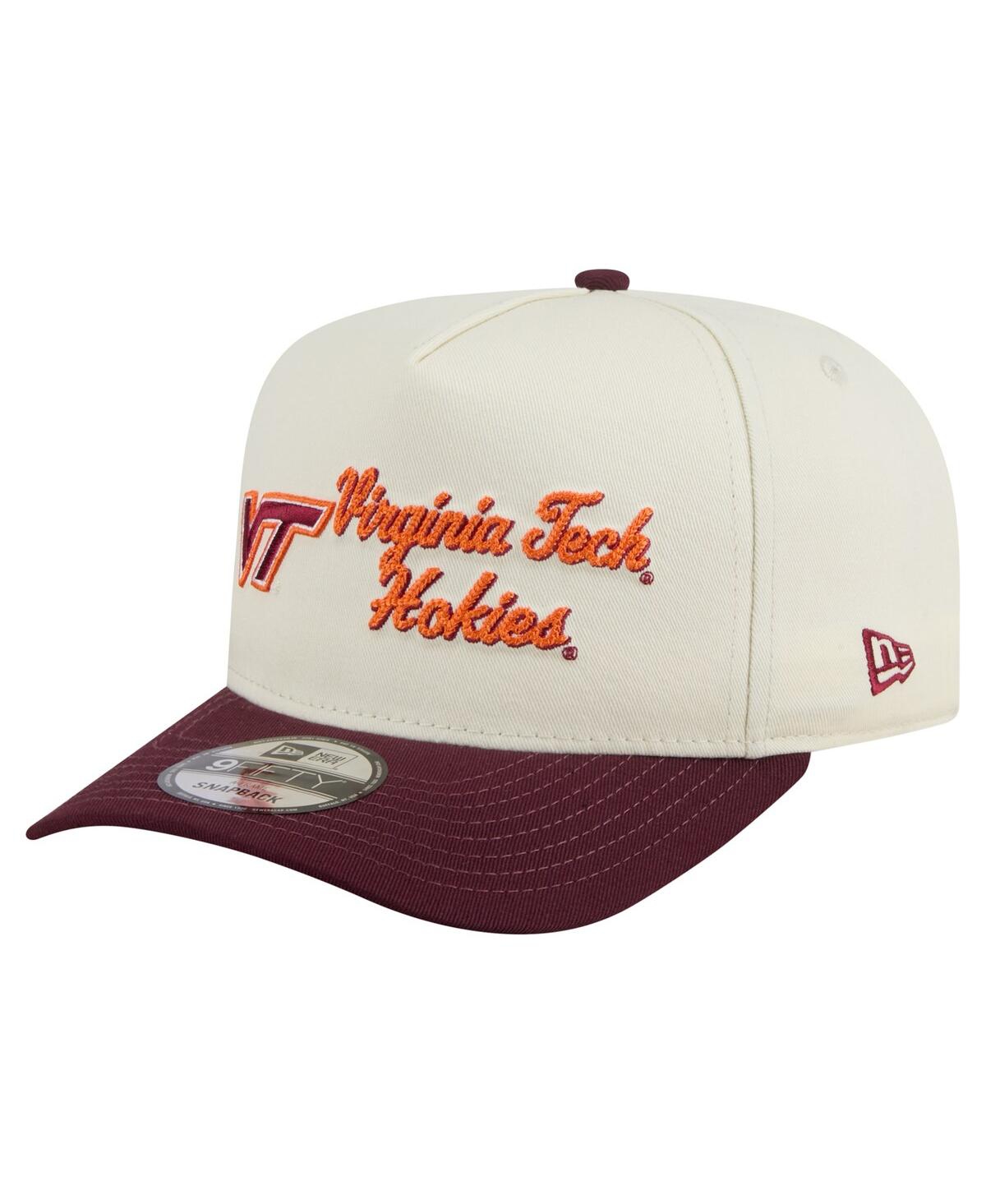 Click here for New Era Mens Cream/Maroon Virginia Tech Hokies Vin... prices