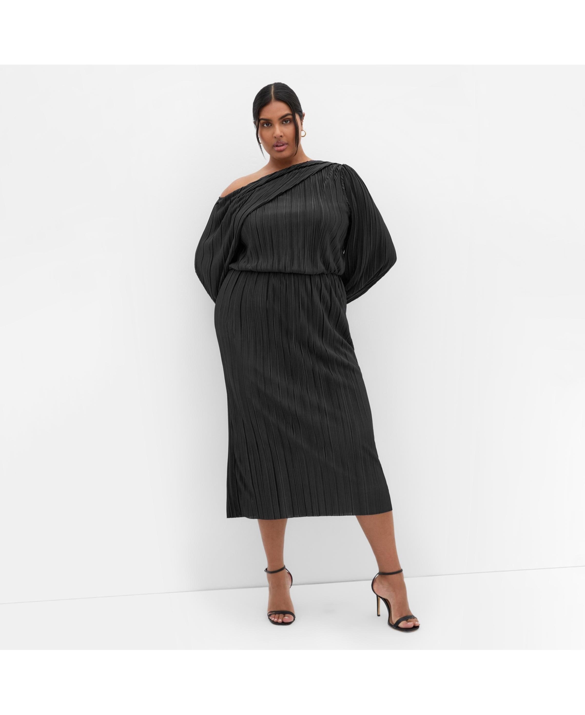 Click here for City Chic Womens Jay Off Shoulder Dress - Black prices