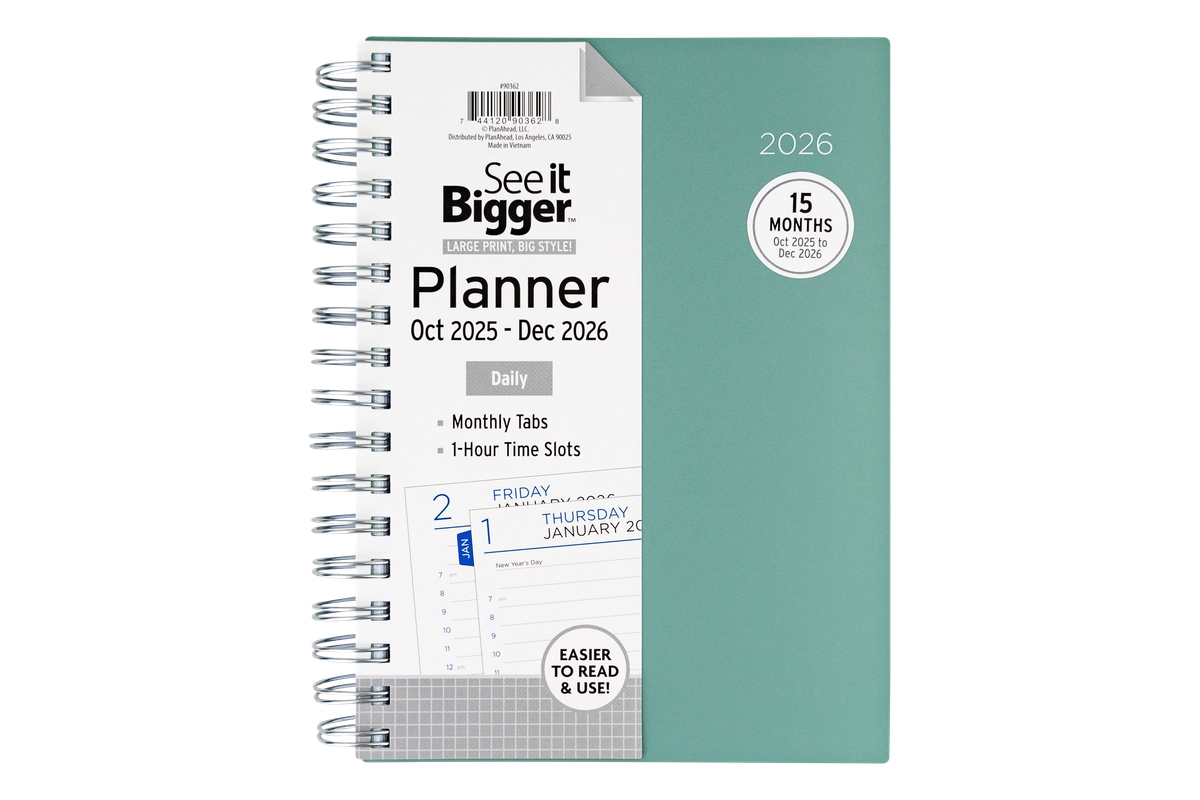 Click here for See it Bigger Daily Planner - Sage green prices