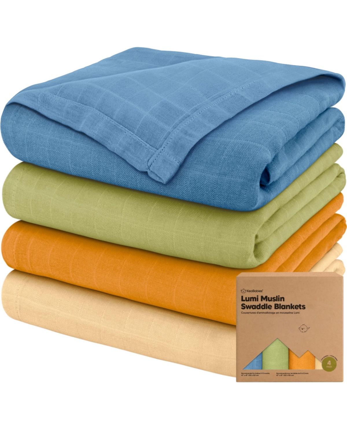 Click here for KeaBabies 4pk Muslin Swaddle Blankets for Baby Boy... prices