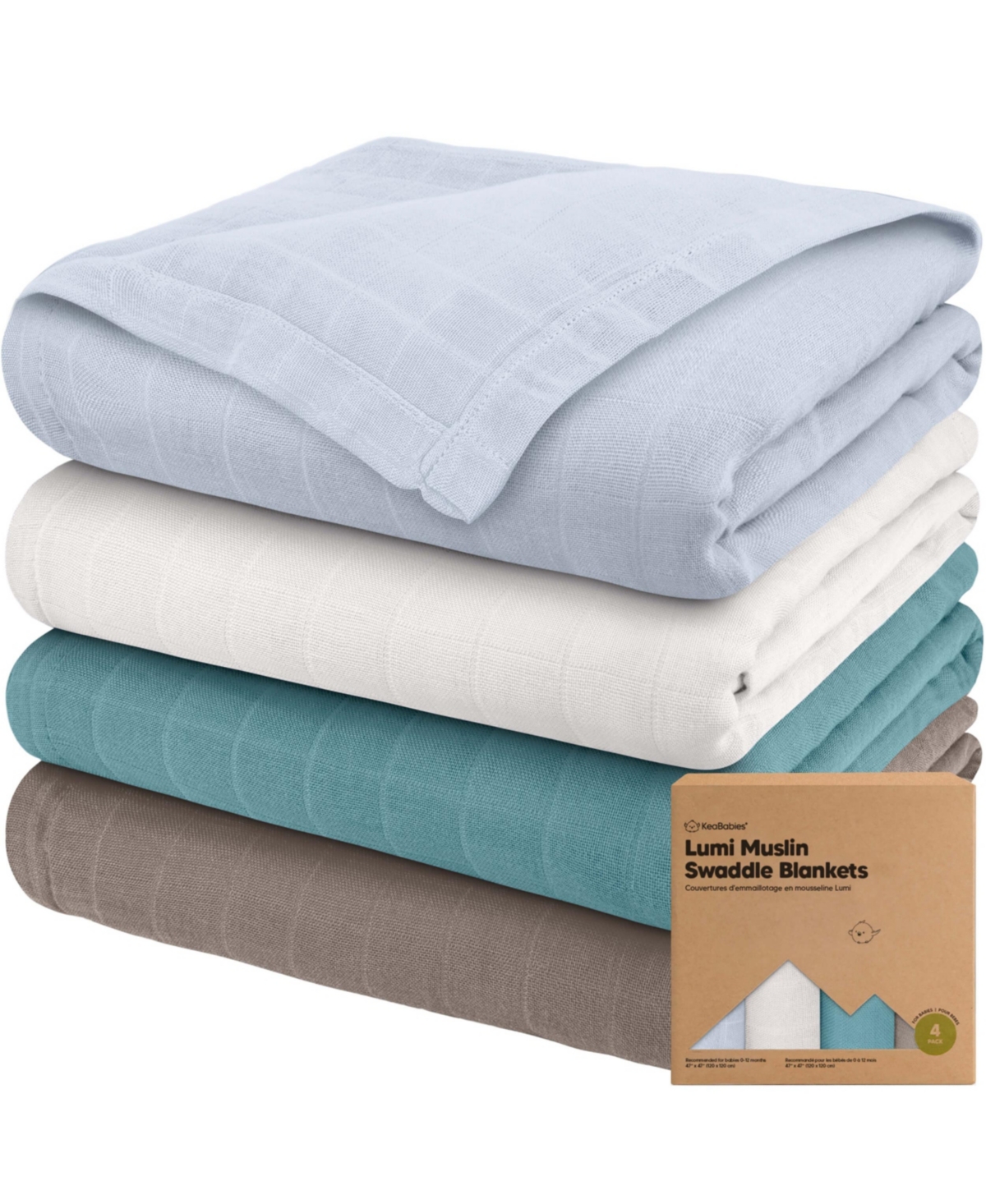Click here for KeaBabies 4pk Muslin Swaddle Blankets for Baby Boy... prices