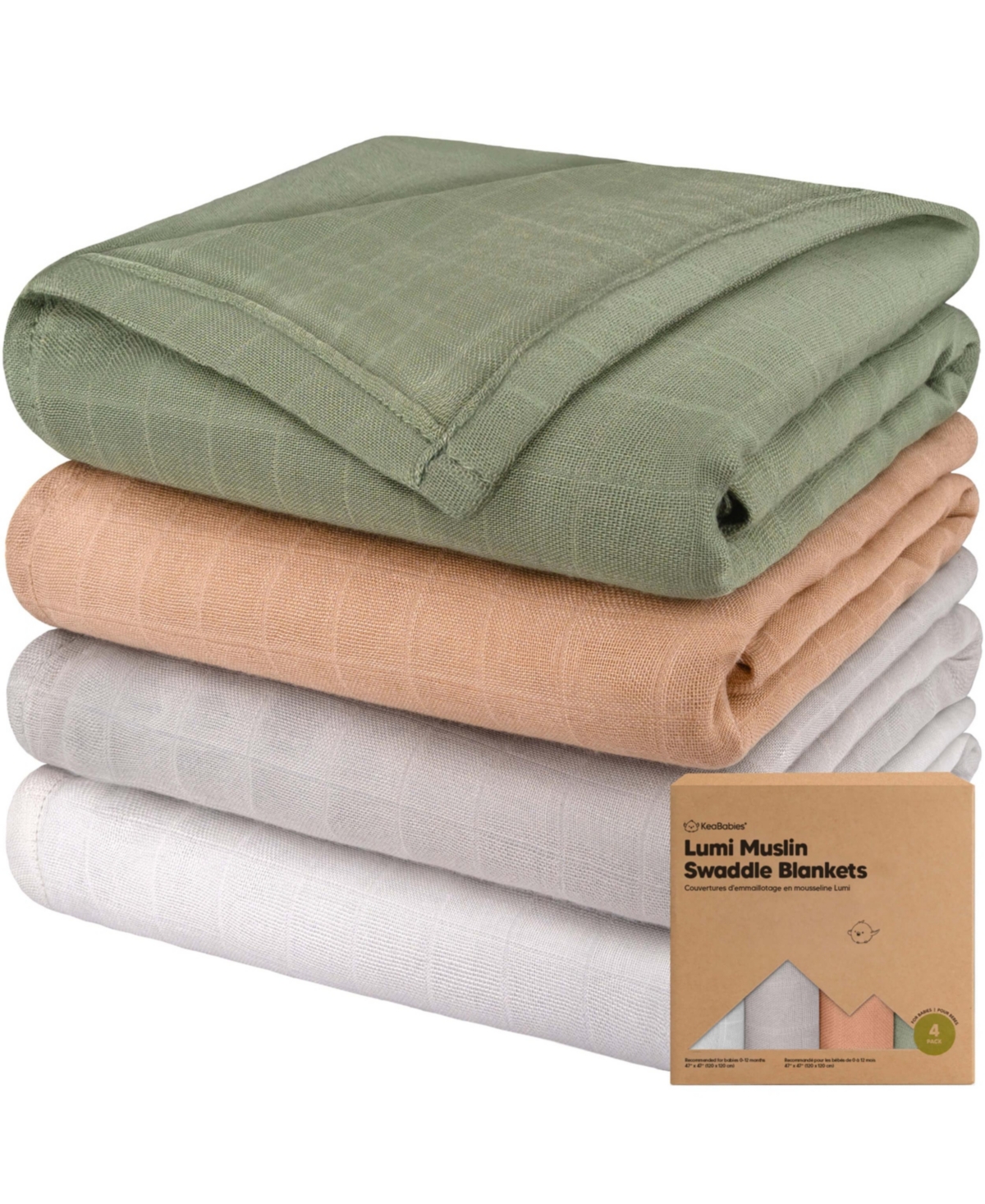 Click here for KeaBabies 4pk Muslin Swaddle Blankets for Baby Boy... prices