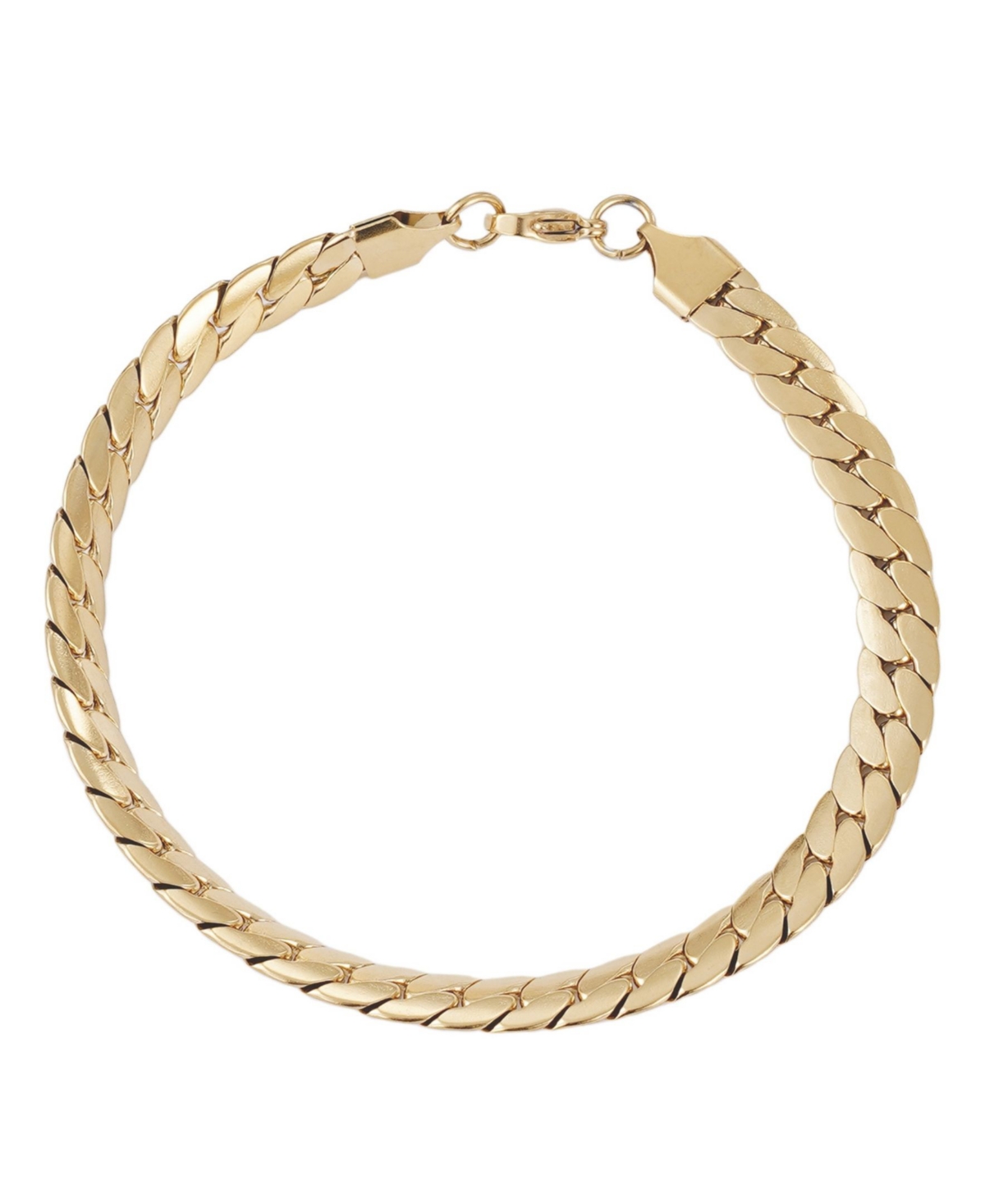 Click here for Adornia Tarnish Resistant Mens Gold Flat Curb Chai... prices
