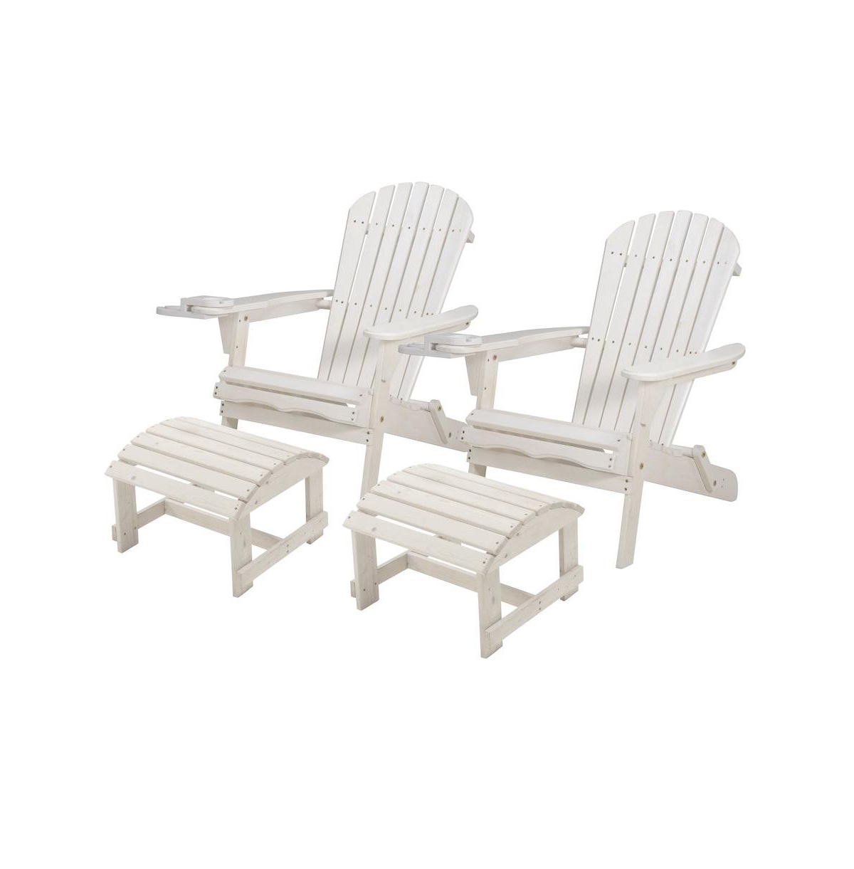 Click here for Jiallo Foldable Adirondack Chair With Cup Holder C... prices