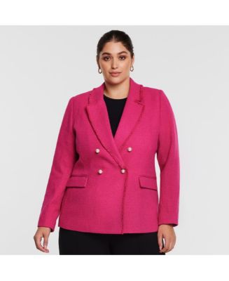 ESTELLE Women's Courtney Boucle Blazer - Macy's