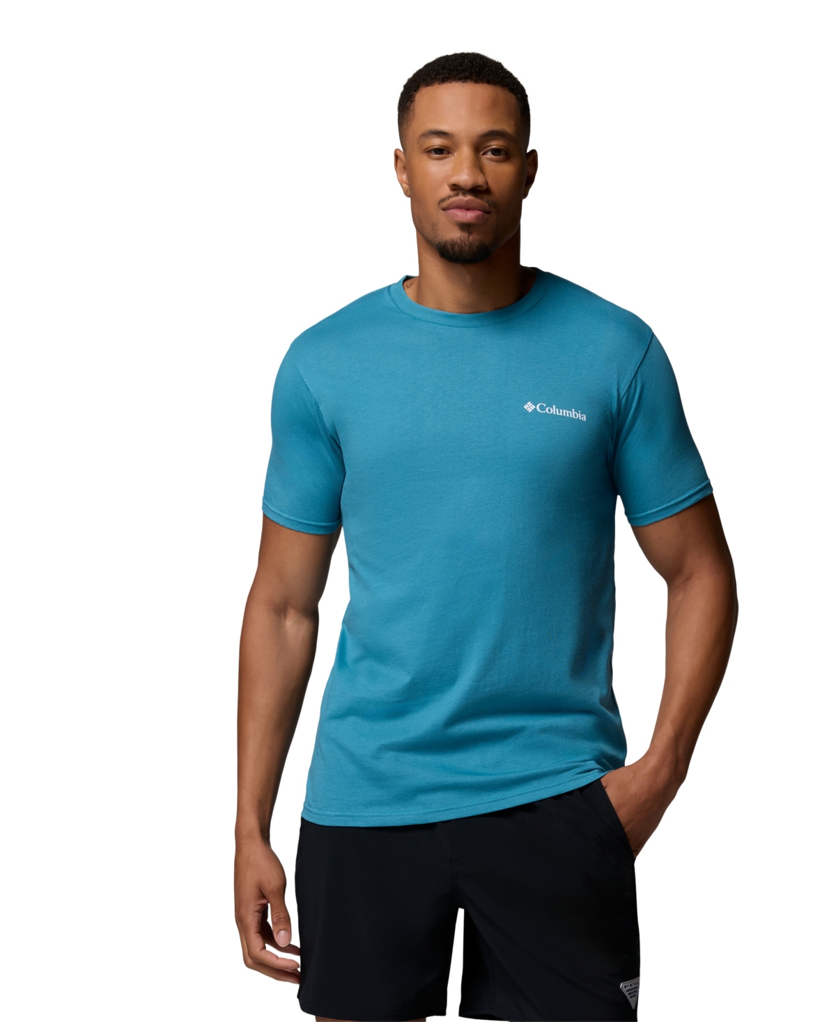 Click here for Columbia Mens Layn Graphic T-Shirt - Mountain red prices