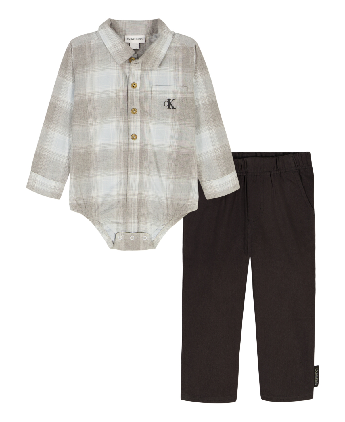 Calvin Klein Baby Boys 2-Piece Bodysuit and Pants Set - Assorted