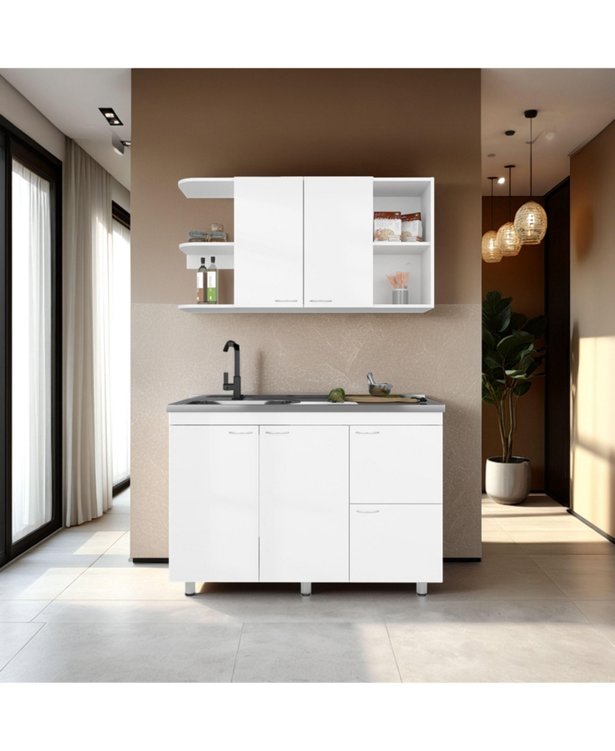 Click here for Desert Hills Multifunctional Kitchen Cabinet Set w... prices