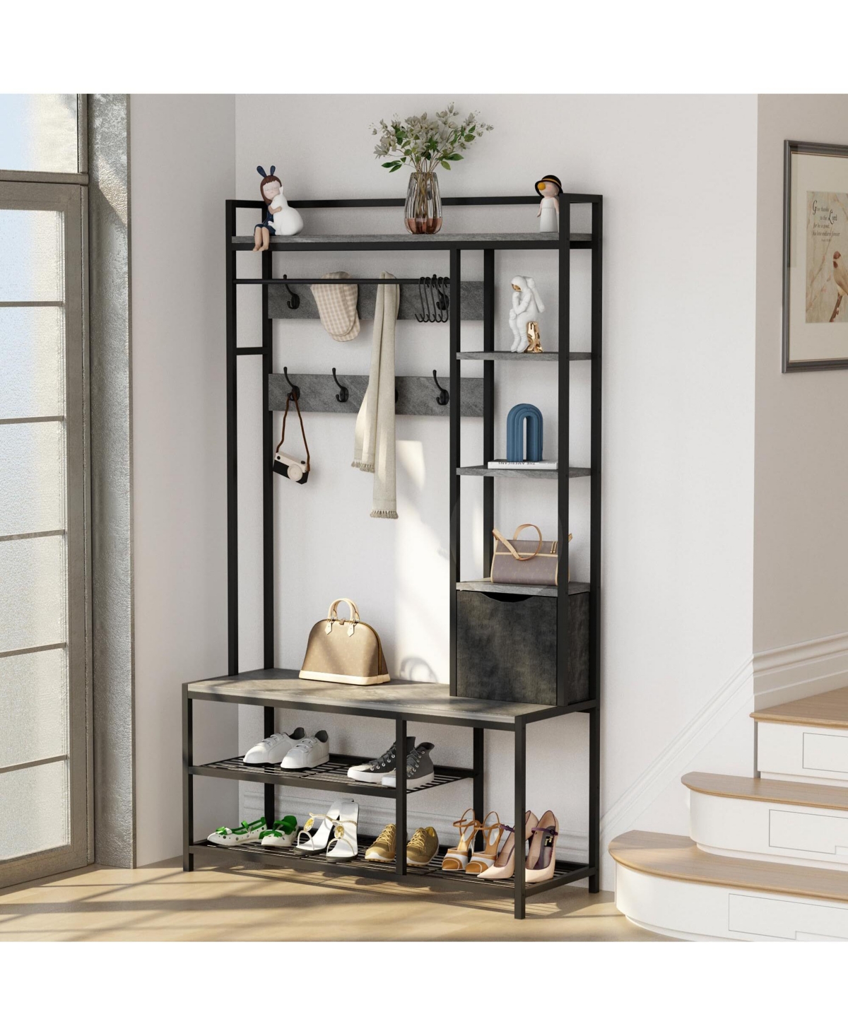 Click here for gaomon Hall Tree with Storage Bench - 41.34 In Fre... prices