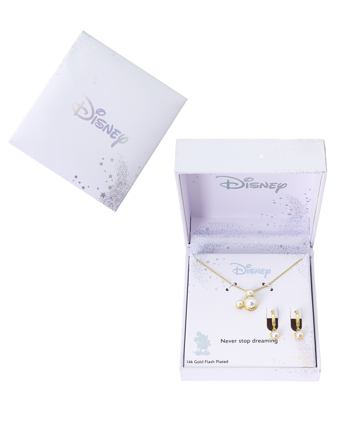 Click here for Disney Glass Cultivated Pearl Mickey Pendant Neckl... prices