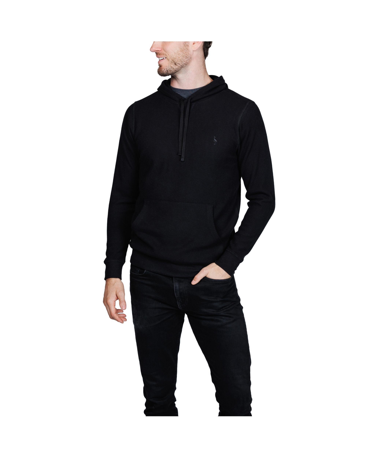 Click here for Tailorbyrd Mens Cozy Knit Hoodie - Black heather prices