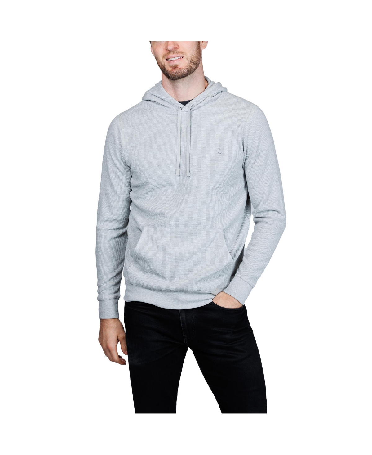 Click here for Tailorbyrd Mens Cozy Knit Hoodie - Grey heather prices