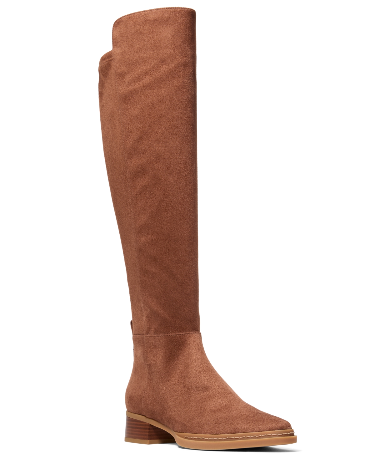 Michael Kors Womens Lex Block Heel Boots - Luggage
