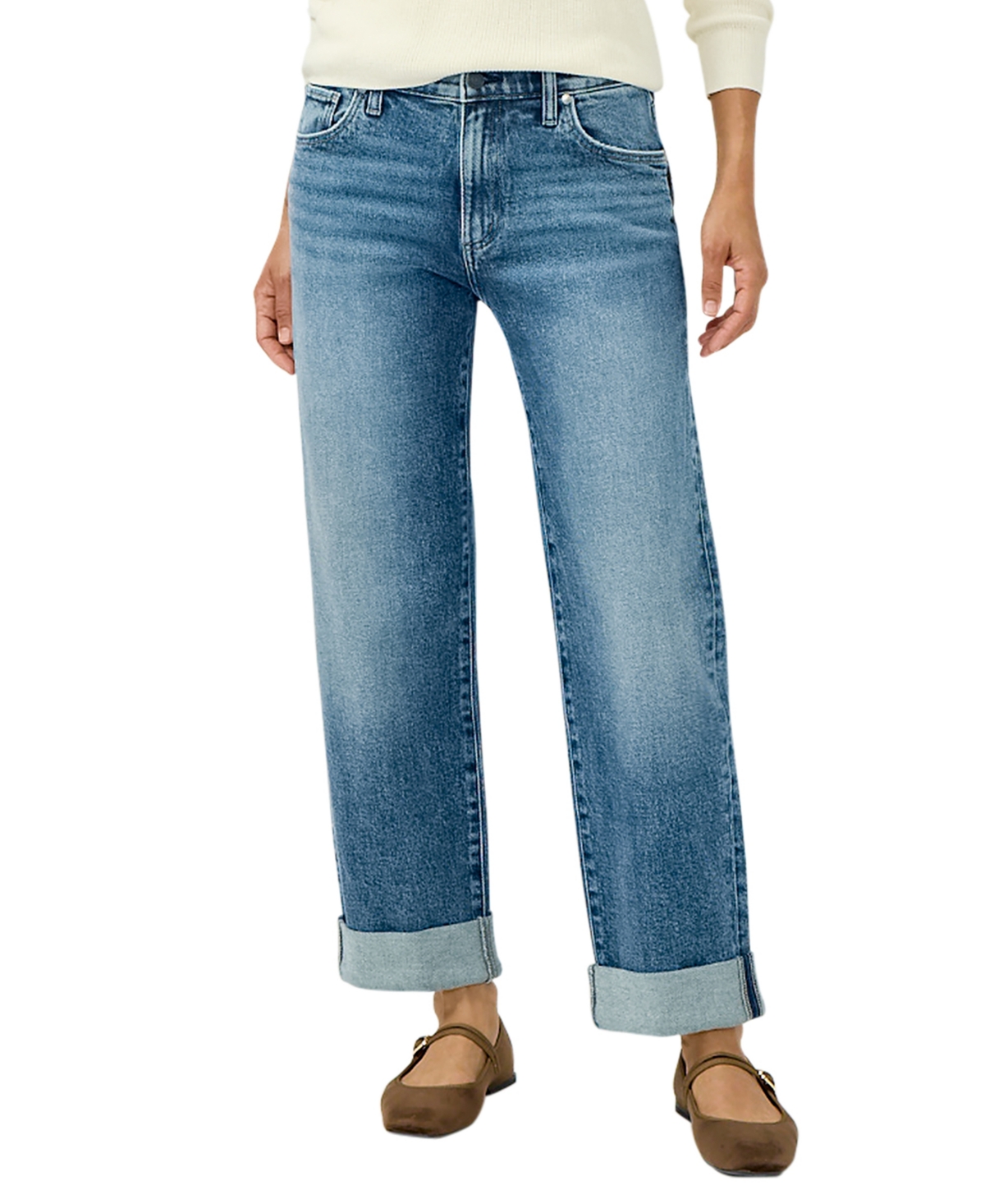 Click here for Silver Jeans Co. Womens Relaxed Straight Leg Jeans... prices