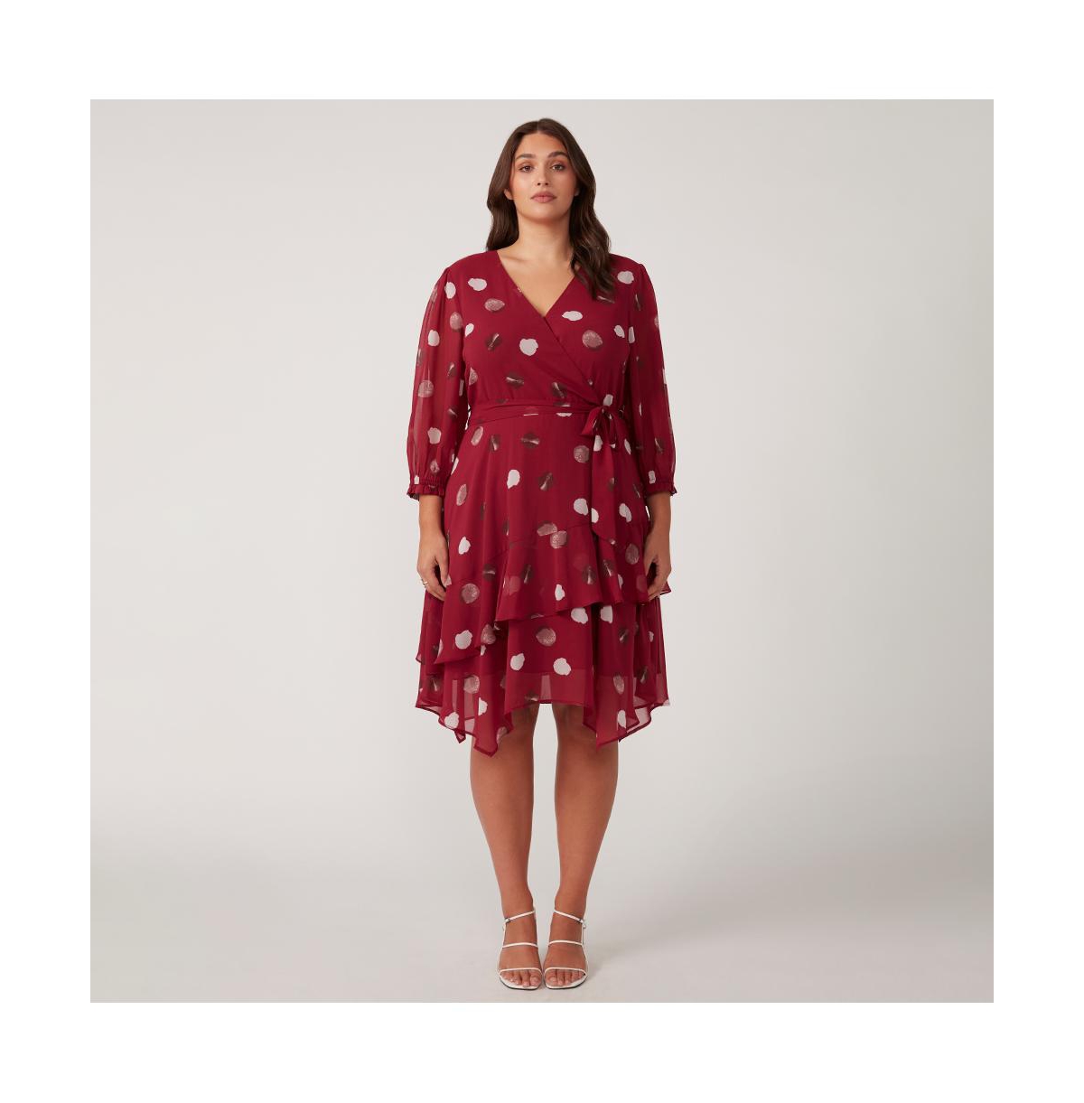 Click here for Estelle Womens Begin Again Assymm Dress - Bright R... prices
