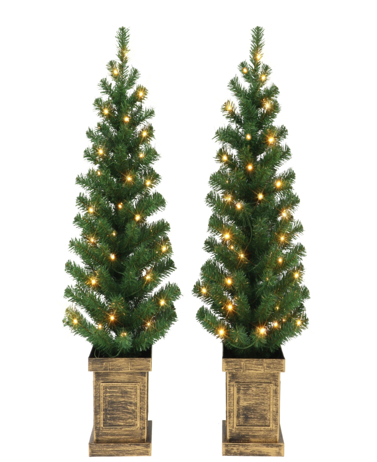 Click here for 3.5 B/O Potted Pre-Lit Trees with 35 Warm White Le... prices
