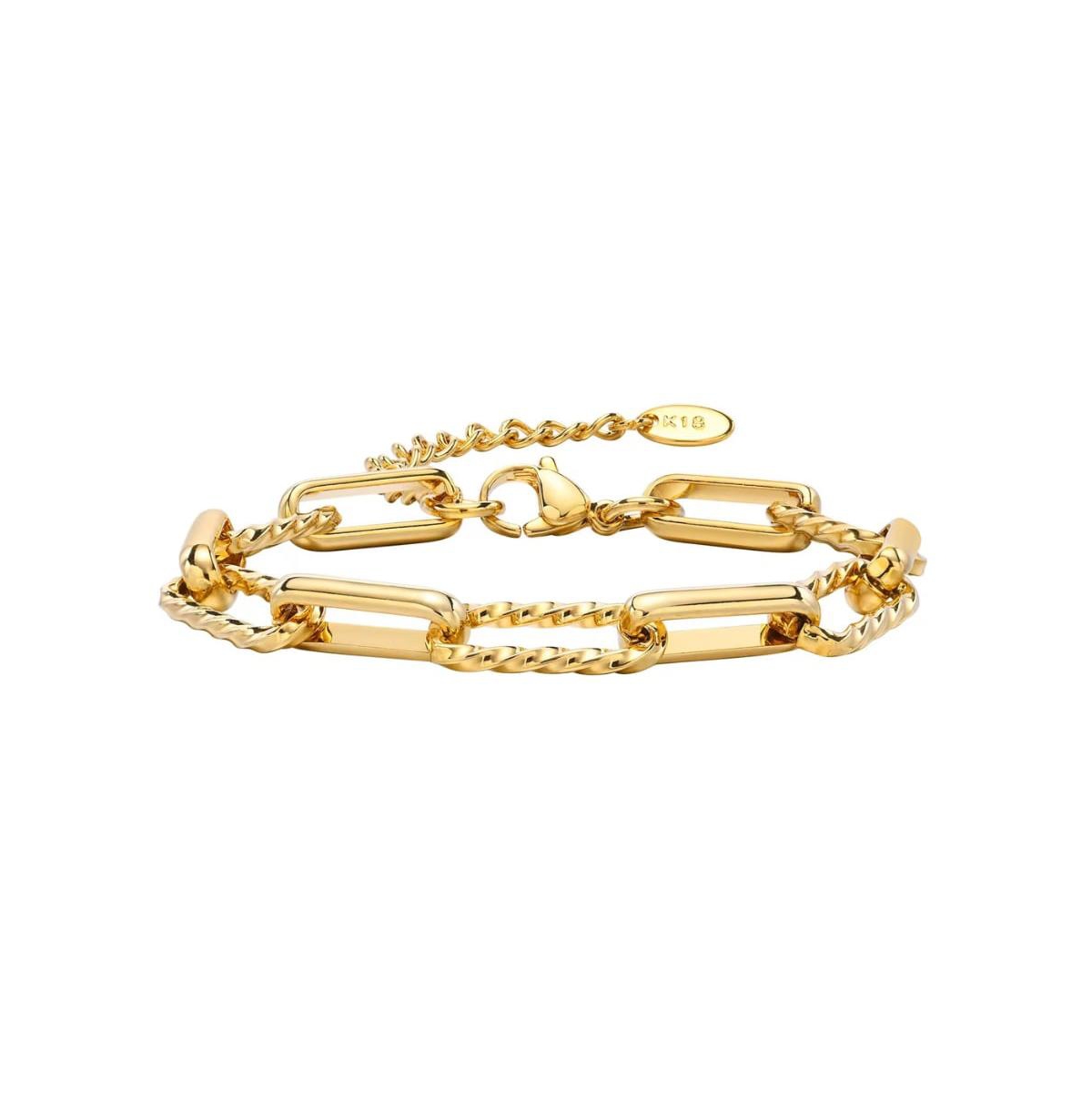Click here for Sienna Adjustable Paperclip Chain Stackable Bracel... prices