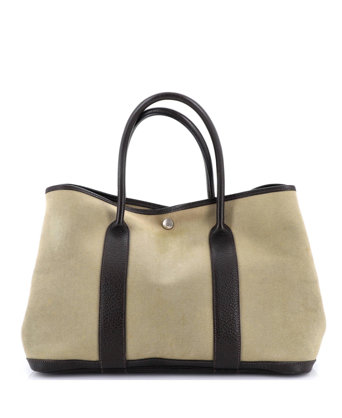 Click here for Pre-Owned Hermes 36 Garden Party Tote Toile and Le... prices