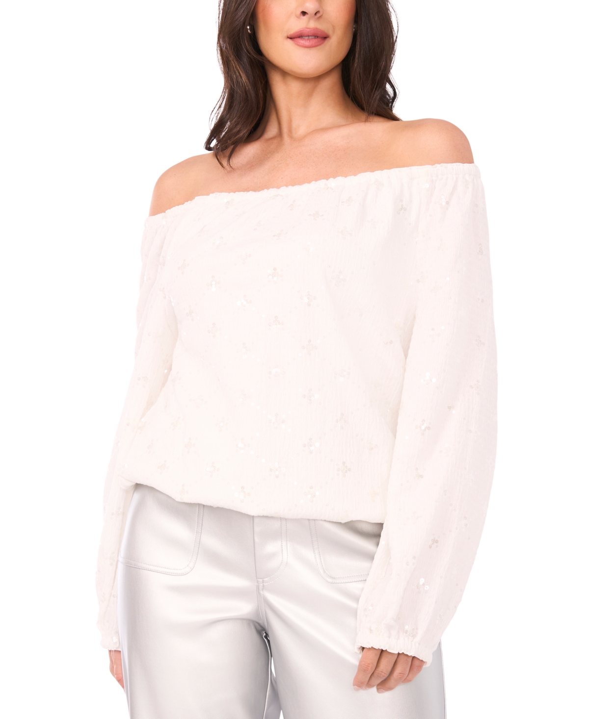 Click here for Vince Camuto Womens Off-The-Shoulder Bubble Top -... prices