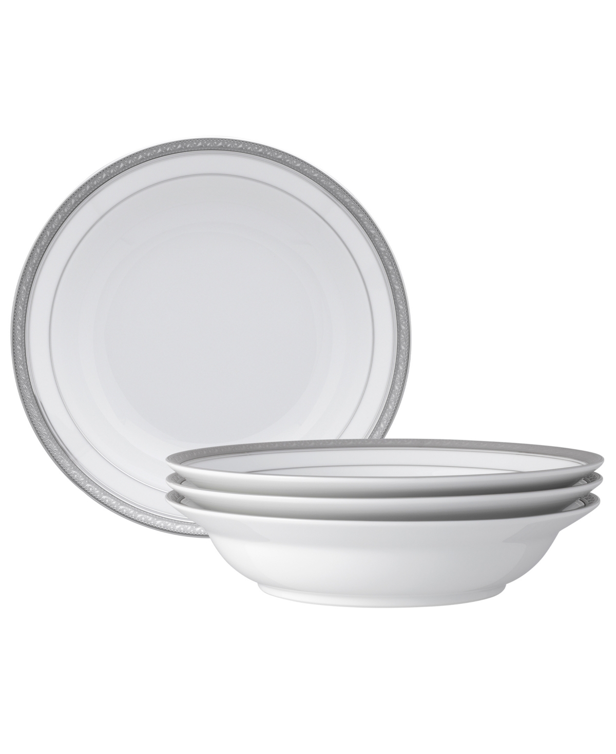 Click here for Noritake Crestwood Platinum 4-Pc. Rim Dinner Bowl... prices