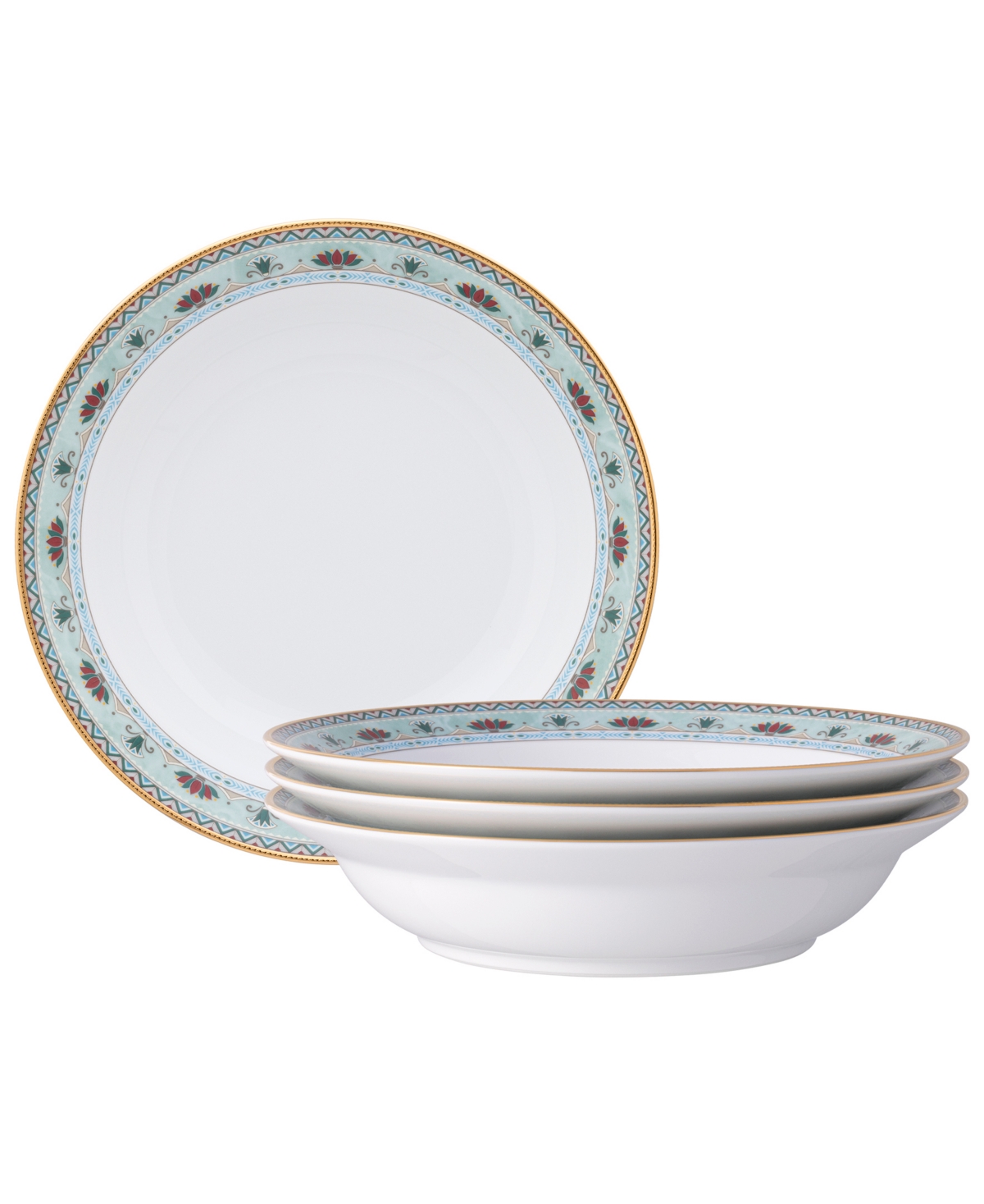 Click here for Noritake Serene Garden 4-Pc. Rim Dinner Bowl Set... prices