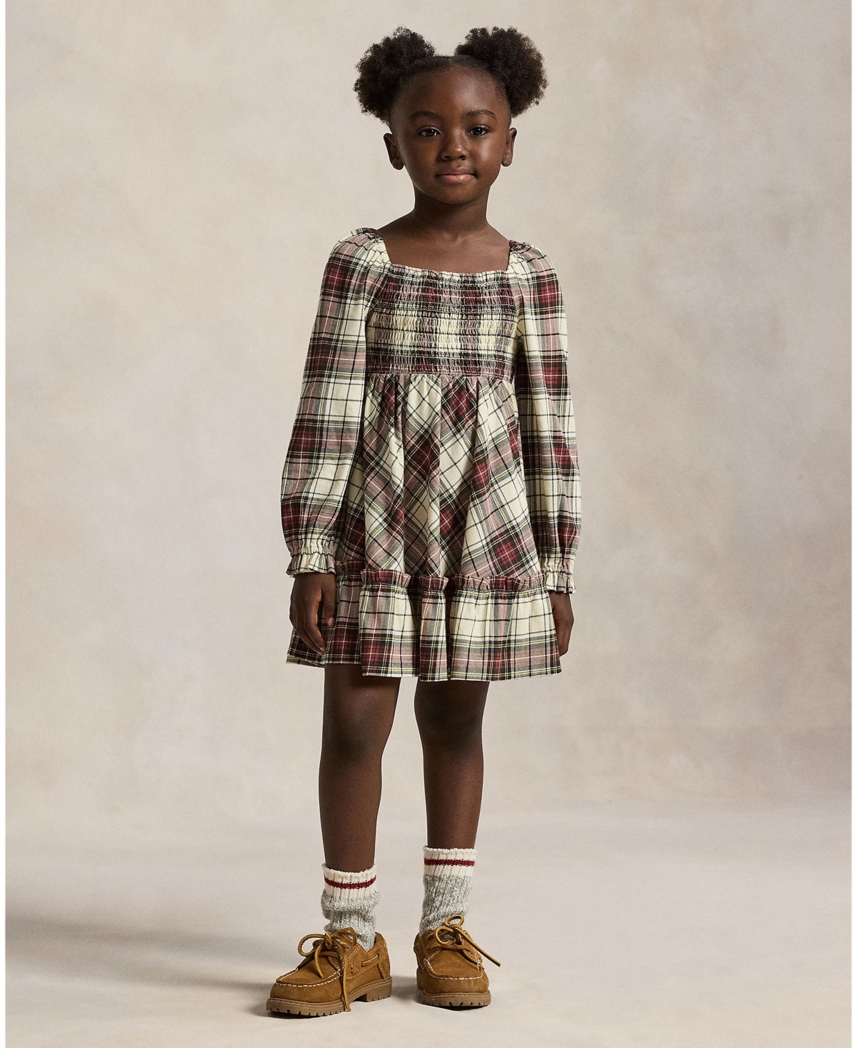 Click here for Polo Ralph Lauren Girls 2T-6X Plaid Pattern Ruffle... prices