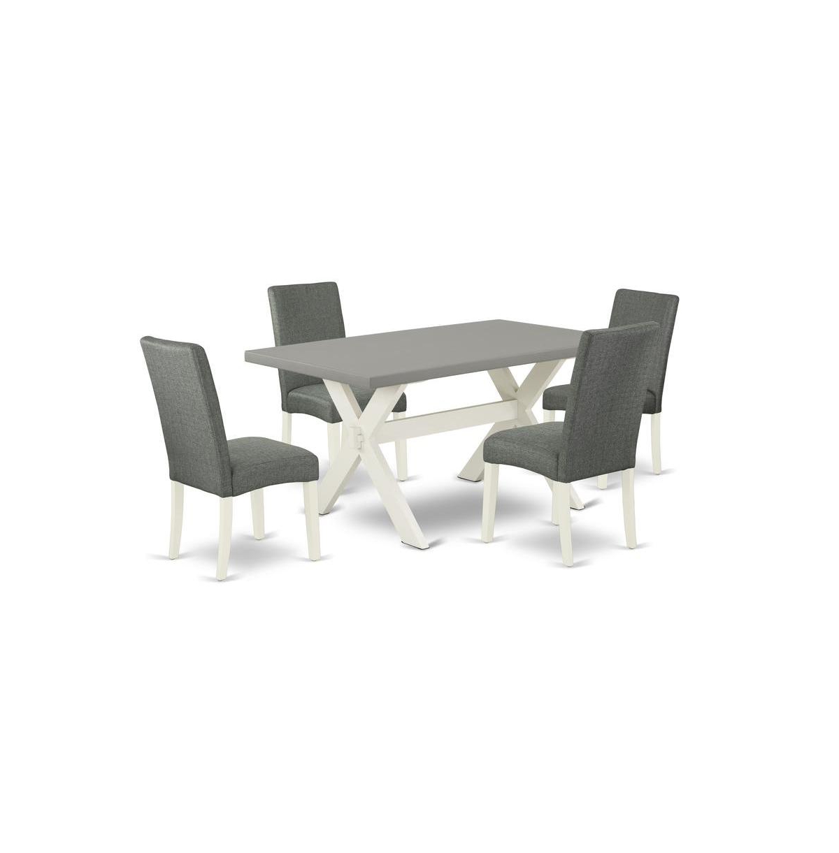 Click here for East West Furniture 5-Pc Dining Room Set - 4 Dinin... prices