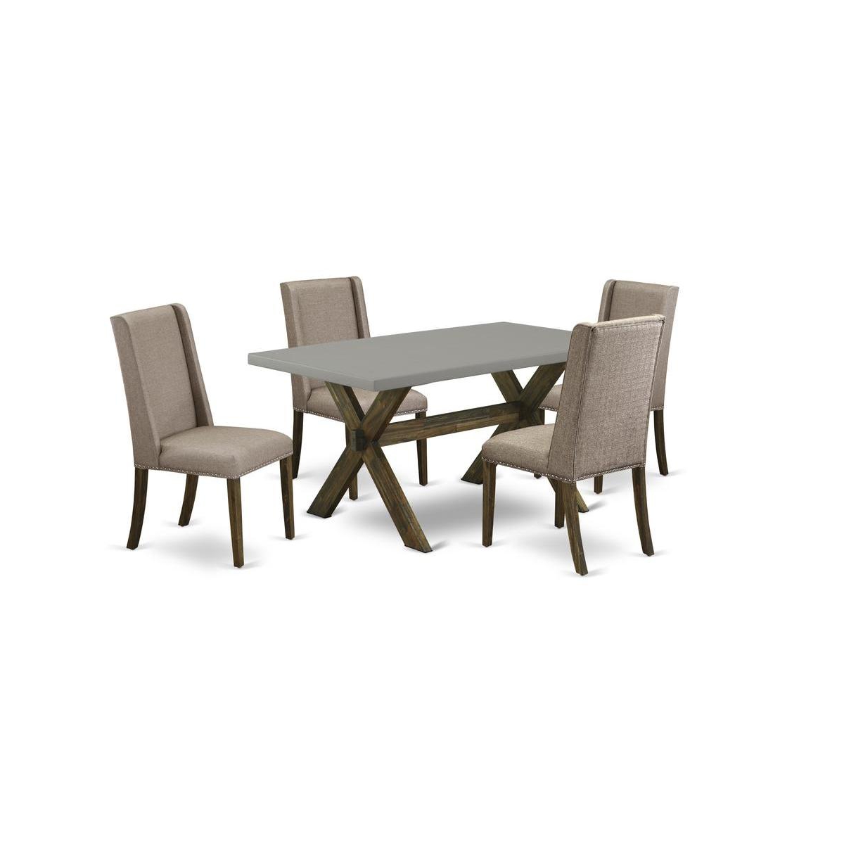 Click here for East West Furniture 5-Pc Dinette Set Included 4 Pa... prices