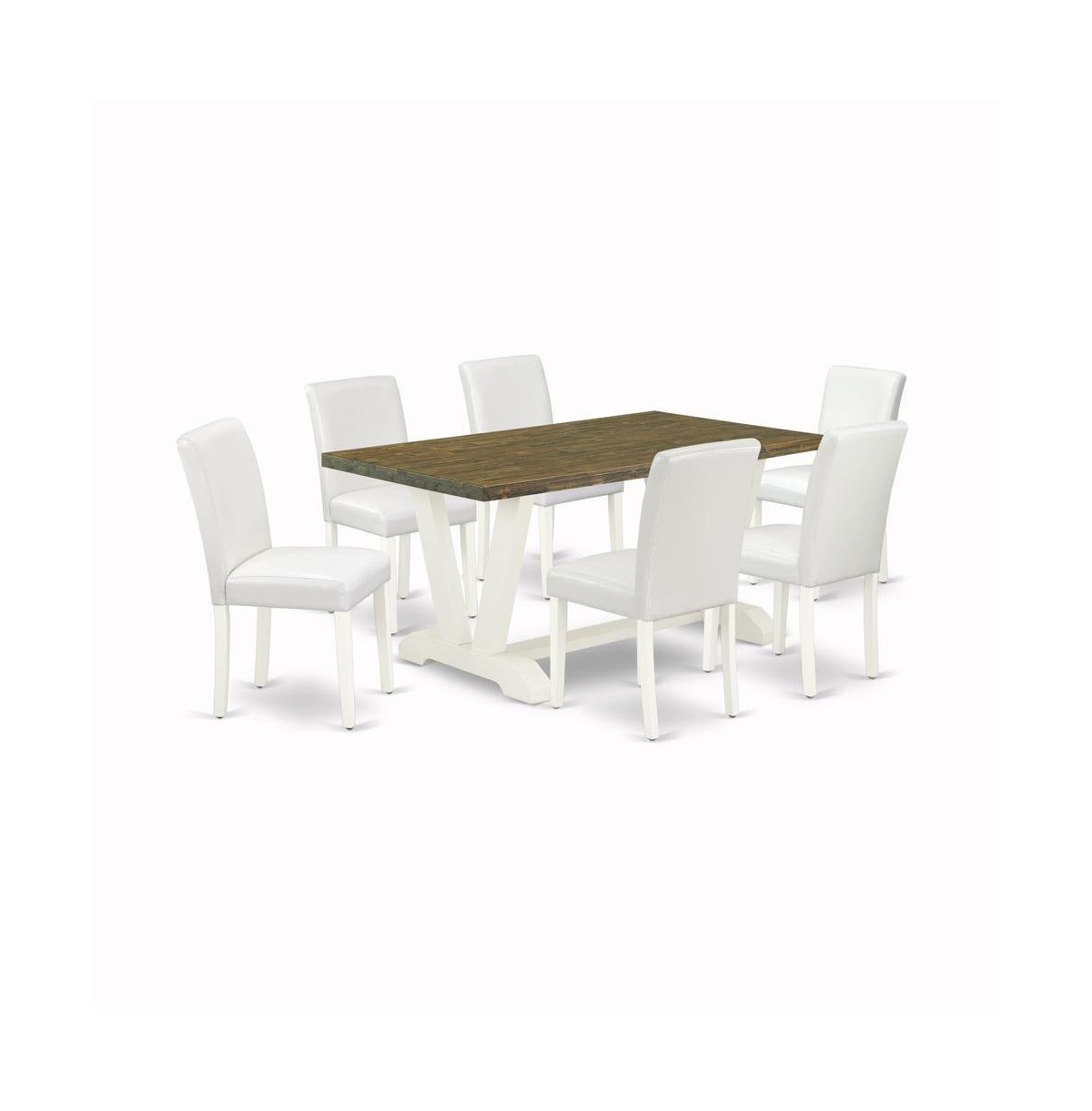 Click here for East West Furniture 7-Piece Modern Rectangular Din... prices